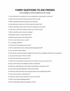 53 Funny Questions To Ask Friends – Have A Really Interesting Time