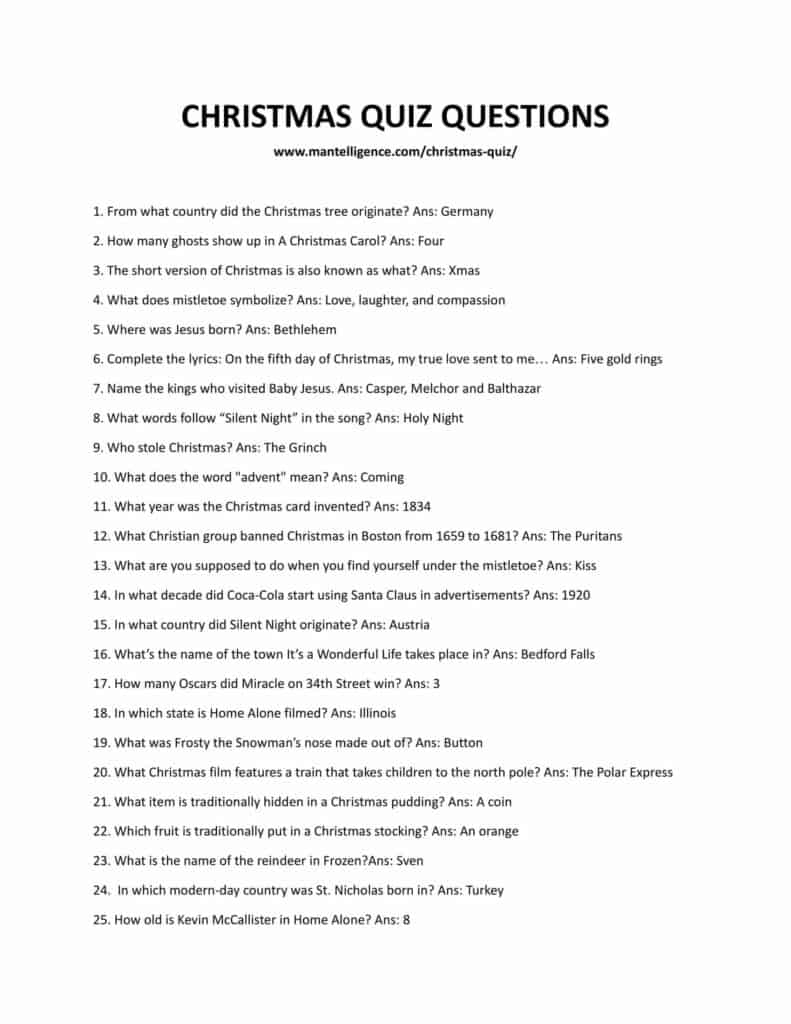 20 Jolly Christmas Quiz Questions For A Very Merry And Joyful Time 20 Jolly Christmas Quiz Questions For A Very Merry And Joyful Time