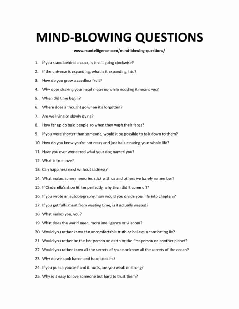 70 Mind Blowing Questions: Excite And Win All Your Friends Over Now!