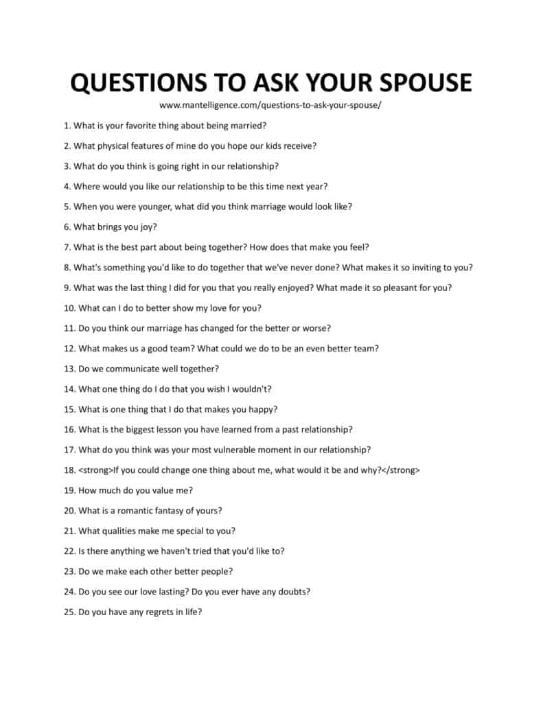 30 Best Questions To Ask Your Spouse Really Improve Your Marriage Now 30 Best Questions To Ask Your Spouse Really Improve Your Marriage Now